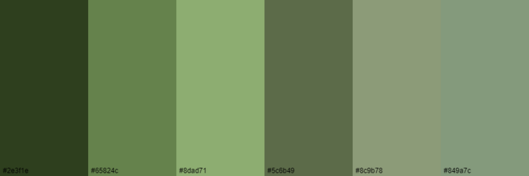 Army Green Color Palettes - Aesthetic Color Palette