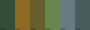 Green Brown Color Palettes - Aesthetic Color Palette