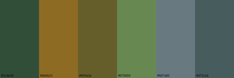 Green Brown Color Palettes - Aesthetic Color Palette