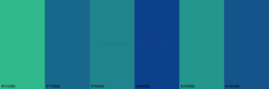 Blue Green Color Palettes - Aesthetic Color Palette