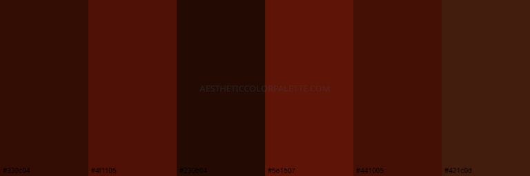 Red and Brown Color Palettes - Aesthetic Color Palette