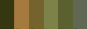 Green Brown Color Palettes - Aesthetic Color Palette