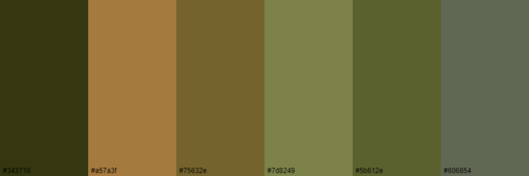 Green Brown Color Palettes - Aesthetic Color Palette