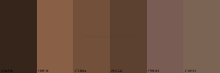 Brown and Grey Color Palettes - Aesthetic Color Palette