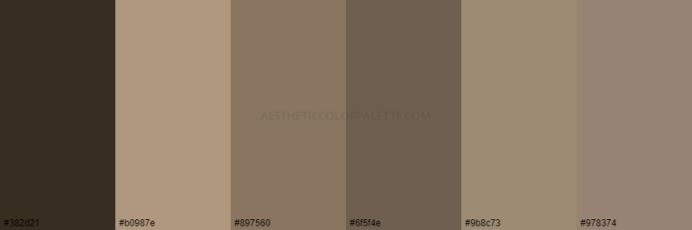 Brown and Grey Color Palettes - Aesthetic Color Palette