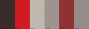 Red and Brown Color Palettes - Aesthetic Color Palette