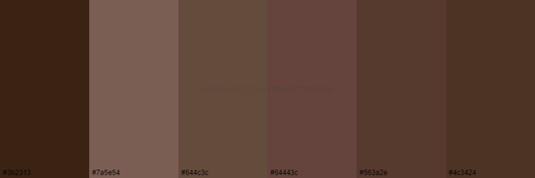 Brown and Grey Color Palettes - Aesthetic Color Palette