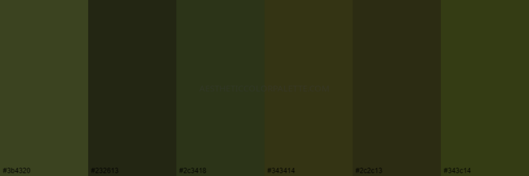 Dark Green Color Palettes - Aesthetic Color Palette