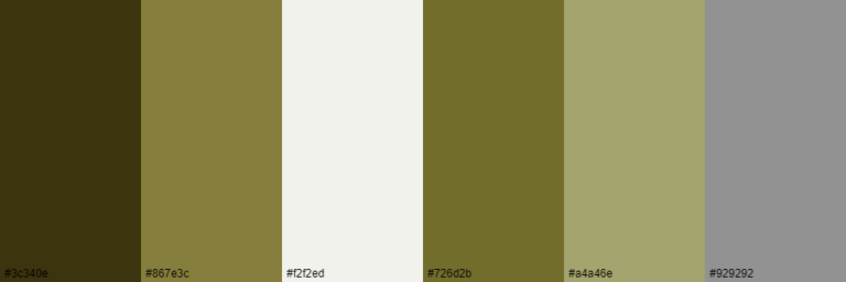 Green Brown Color Palettes - Aesthetic Color Palette