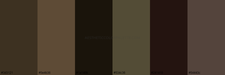 Brown and Grey Color Palettes - Aesthetic Color Palette