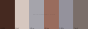 Neutral Brown Color Palettes - Aesthetic Color Palette