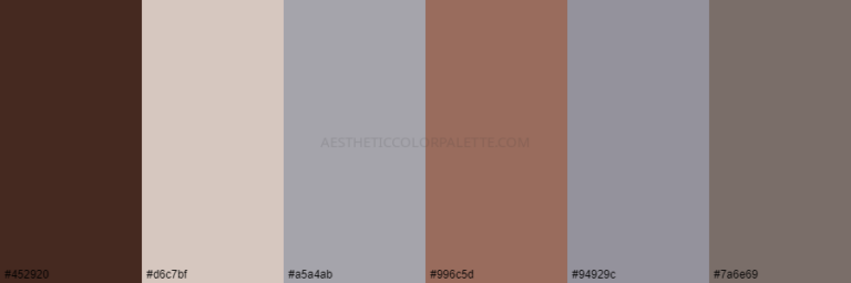Neutral Brown Color Palettes - Aesthetic Color Palette