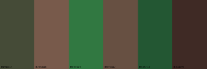 Green Brown Color Palettes - Aesthetic Color Palette
