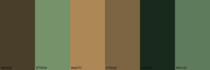 Green Brown Color Palettes - Aesthetic Color Palette