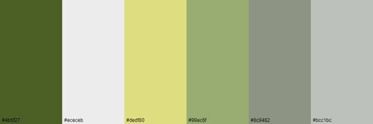 Army Green Color Palettes - Aesthetic Color Palette
