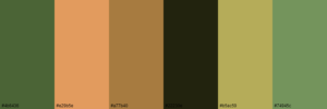 Green Brown Color Palettes - Aesthetic Color Palette
