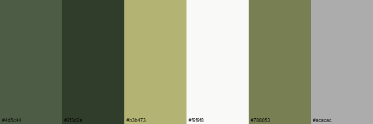 Army Green Color Palettes - Aesthetic Color Palette