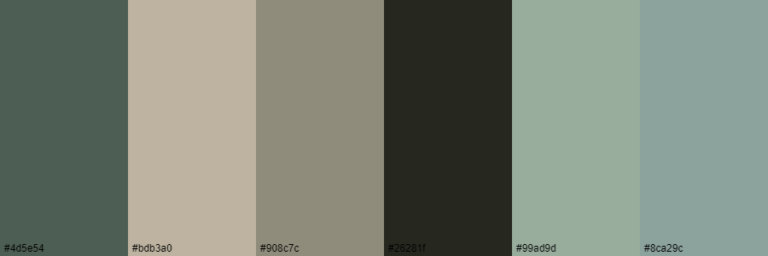 Green Brown Color Palettes - Aesthetic Color Palette