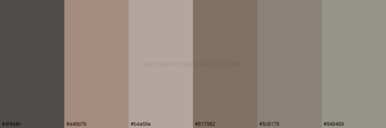 Brown and Grey Color Palettes - Aesthetic Color Palette