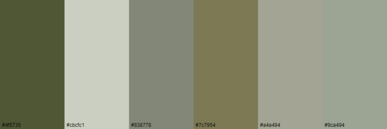 Army Green Color Palettes - Aesthetic Color Palette