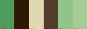 Green Brown Color Palettes - Aesthetic Color Palette