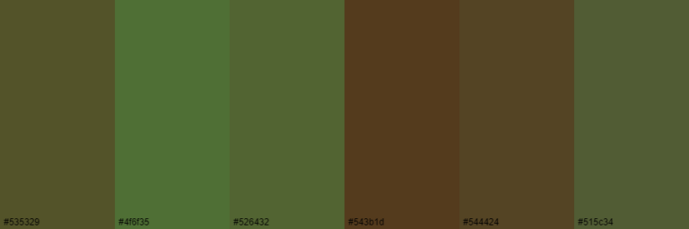 Green Brown Color Palettes - Aesthetic Color Palette