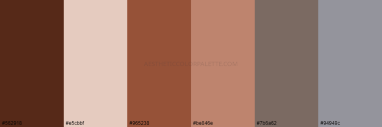 Neutral Brown Color Palettes - Aesthetic Color Palette