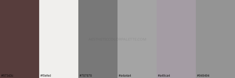Brown and Purple Color Palettes - Aesthetic Color Palette