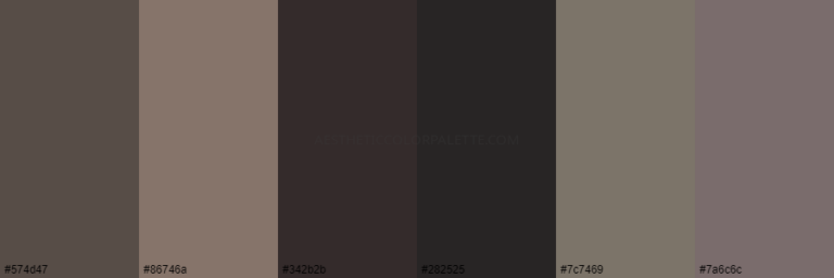 Brown and Grey Color Palettes - Aesthetic Color Palette