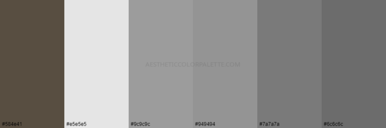 Brown and Grey Color Palettes - Aesthetic Color Palette