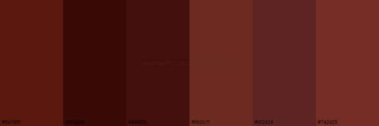 Red and Brown Color Palettes - Aesthetic Color Palette