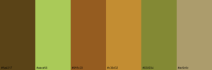 Green Brown Color Palettes - Aesthetic Color Palette