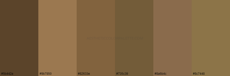 Brown and Grey Color Palettes - Aesthetic Color Palette