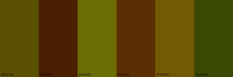 Green Brown Color Palettes - Aesthetic Color Palette