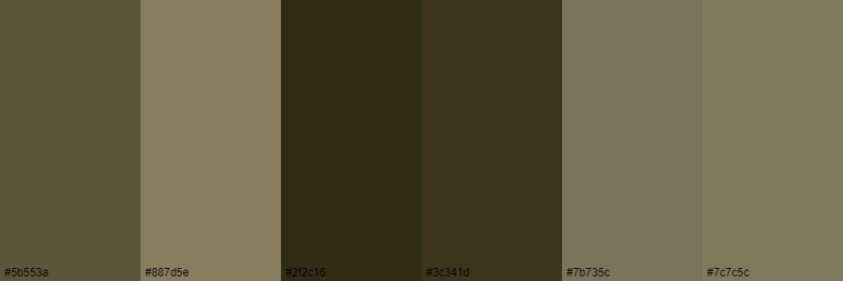 Green Brown Color Palettes - Aesthetic Color Palette