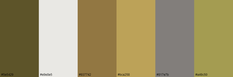 Green Brown Color Palettes - Aesthetic Color Palette