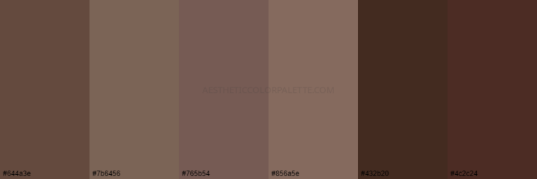 Brown and Grey Color Palettes - Aesthetic Color Palette