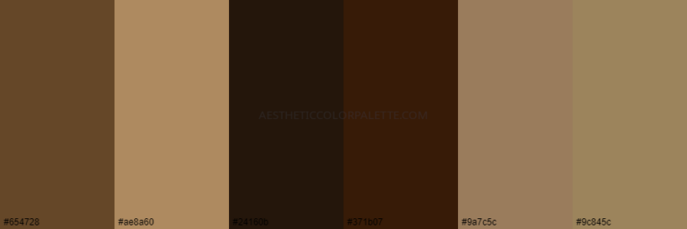 Neutral Brown Color Palettes - Aesthetic Color Palette