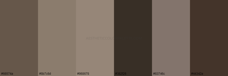 Brown and Grey Color Palettes - Aesthetic Color Palette