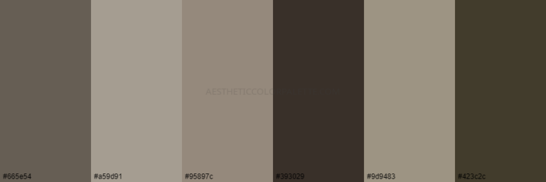 Brown and Grey Color Palettes - Aesthetic Color Palette