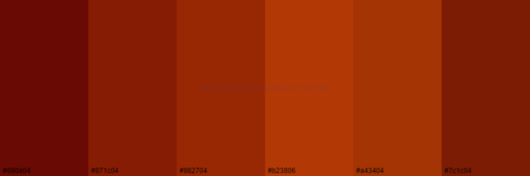Red and Brown Color Palettes - Aesthetic Color Palette