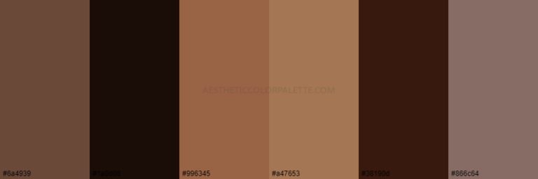 Pastel Brown Color Palettes - Aesthetic Color Palette