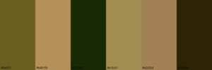 Green Brown Color Palettes - Aesthetic Color Palette