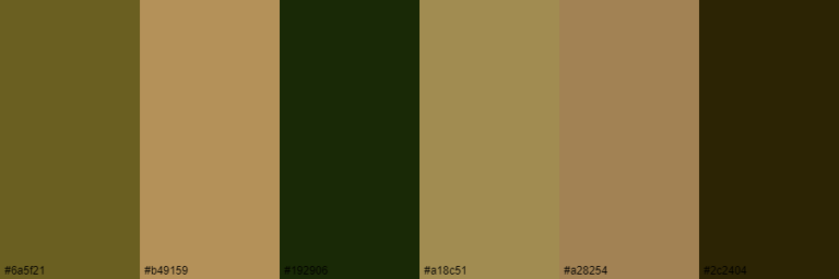 Green Brown Color Palettes - Aesthetic Color Palette