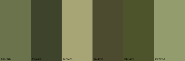 Army Green Color Palettes - Aesthetic Color Palette
