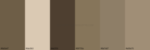 Neutral Brown Color Palettes - Aesthetic Color Palette