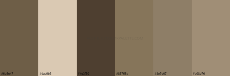 Neutral Brown Color Palettes - Aesthetic Color Palette