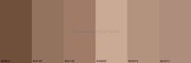 Brown and Grey Color Palettes - Aesthetic Color Palette