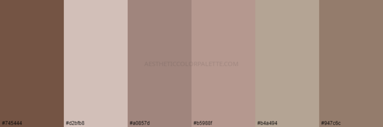 Pastel Brown Color Palettes - Aesthetic Color Palette