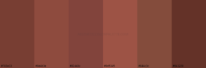 Red and Brown Color Palettes - Aesthetic Color Palette